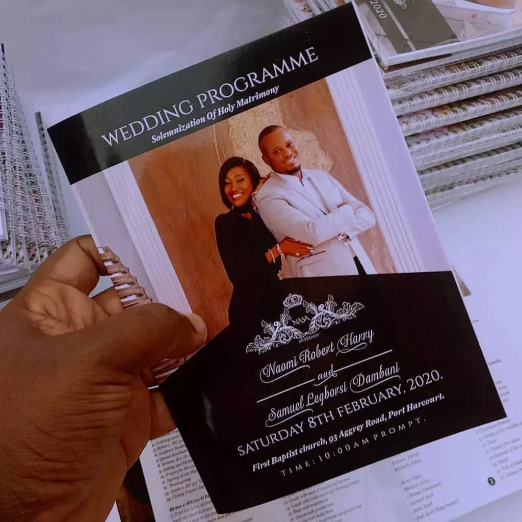 Nigerian Wedding Reception Program Samples Eucarl Wears